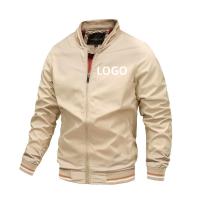 China 2023 OEM custom logo mens relaxed fit twill cotton work jacket men for sale
