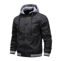 China 2023 new cross-border hooded detachable single breathable fabric men's baseball jacket for sale