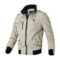 China Spring Men's Jackets Casual Male Outwear Windbreaker Stand Collar Bomber Jacket Cotton Shell Men Length Plus Size Jacket for sale