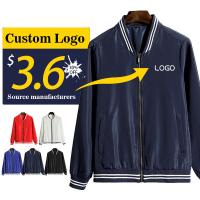 China Custom Logo Spring Autumn Stain Casual Sports Coats Pilot fPlain Winter Men's Loose Big Plus Size Baseball Uniform Bomber Jacket for sale