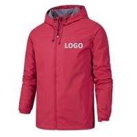 China Blank Outdoor Windbreaker Jacket Waterproof Worsted Coat Plus Size for sale