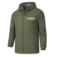 China Blank Outdoor Windbreaker Jacket Waterproof Worsted Coat Plus Size for sale