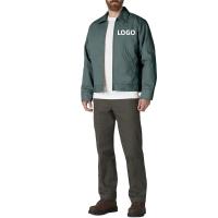 China Hot Sell Men's Custom 12 Oz Heavy Duty Canvas Worker Lined vintage Casual Jackets Men Work Jacket With Logo for sale