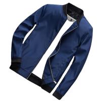 China wholesale custom design High quality Mens jacket coat ultra-thin Leica clothes Casual Coat Slim Fit Jacket bomber jacket men for sale