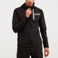 China Men custom logo design streetwear windbreaker rain jacket nylon softshell waterproof woven outdoor sports running jacket for men for sale