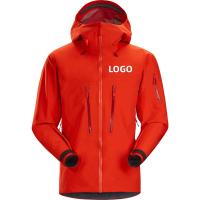 China Waterproof Warm Hooded Down Jacket Outdoor Windbreaker Hiking Jacket for sale