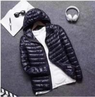 China Blank Hooded Warm Down Jacket Casual Lightweight Winter Men Jackets for sale