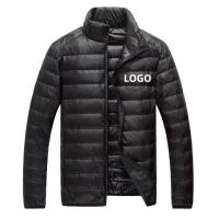 China Duck Down Filled Puffer Jackets Multi Coloured Outdoor Light Warm Standing Collar for sale
