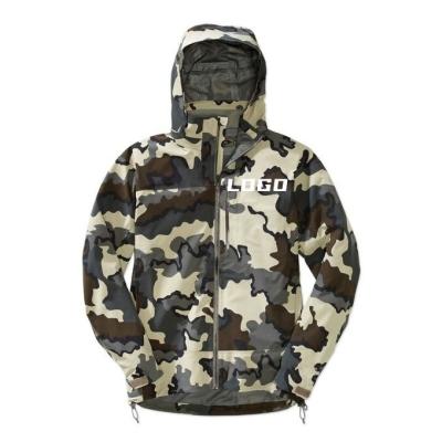 China Custom Men lightweight jacket Waterproof Breathable Camouflage Fishing Rain Jacket Outdoor Camo Hunting Jacket for sale