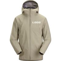 China 2023 High Quality Custom LOGO Blank Waterproof for Jacket Winter Softshell Unisex Hooded Outdoor Windbreaker Men Jacket for sale