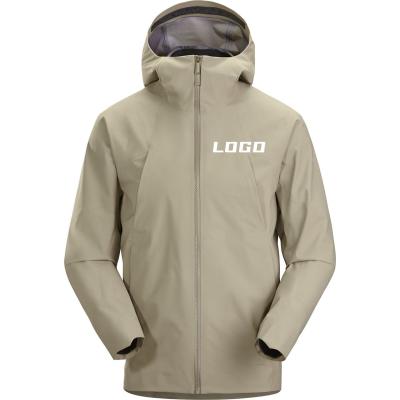 China 2023 High Quality Custom LOGO Blank Waterproof for Jacket Winter Softshell Unisex Hooded Outdoor Windbreaker Men Jacket for sale