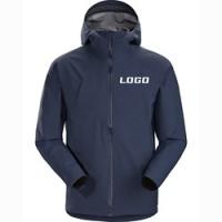 China 2023 High Quality Custom LOGO Blank Waterproof for Jacket Winter Softshell Unisex Hooded Outdoor Windbreaker Men Jacket for sale