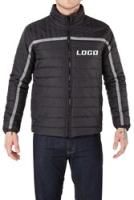 China Quilted Warm Down Jacket Puffer Motorcycle Windbreaker Padding Racer Jacket for sale