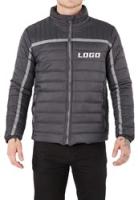 China Quilted Warm Down Jacket Puffer Motorcycle Windbreaker Padding Racer Jacket for sale
