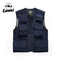 China Summer Multiple Pockets Tactics Mesh Slim Utility Oversize Utility Outdoor Fishing Male Dress Sleeveless Hunting Vests for Men for sale