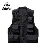 China Casual Cardigan Waistcoats Travel Camouflage Mesh Utility Photography Tactics Men Vest Mesh with Multiple Pockets for sale