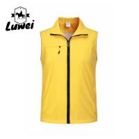China New Male Casual Summer Big Size Reflective Slim Fit Lapel Utility Zipper Thin Workwear Waistcoats Oversized Vests for Men for sale