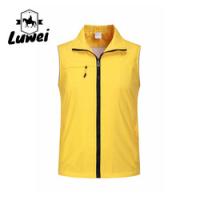 China New Male Casual Summer Big Size Reflective Slim Fit Lapel Utility Zipper Thin Workwear Waistcoats Oversized Vests for Men for sale