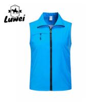 China New Male Casual Summer Big Size Reflective Slim Fit Lapel Utility Zipper Thin Workwear Waistcoats Oversized Vests for Men for sale