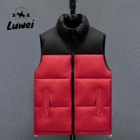 China Winter Clothing Thick Gilets Quilted Warm Utility Contrasting Colors Sleeveless Waistcoat Vest Plus Size Vest Men for sale