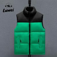 China Winter Clothing Thick Gilets Quilted Warm Utility Contrasting Colors Sleeveless Waistcoat Vest Plus Size Vest Men for sale