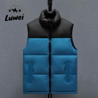 China Winter Clothing Thick Gilets Quilted Warm Utility Contrasting Colors Sleeveless Waistcoat Vest Plus Size Vest Men for sale