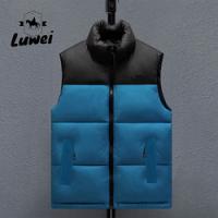 China Winter Clothing Thick Gilets Quilted Warm Utility Contrasting Colors Sleeveless Waistcoat Vest Plus Size Vest Men for sale