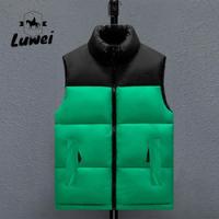 China Winter Clothing Thick Gilets Quilted Warm Utility Contrasting Colors Sleeveless Waistcoat Vest Plus Size Vest Men for sale
