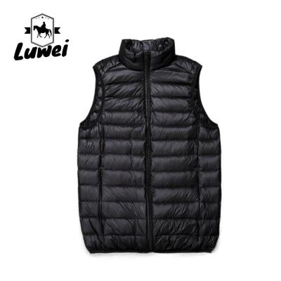 China Customized Knit Casual Winter Large Size Polyester Utility Light Compression Cotton Slim Men Vest with Pockets for sale