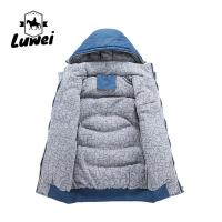 China China Custom Utility Warm Thick Waistcoat Utility Cotton Stand Collar Zipper Male Quilted Dress Vest Men with Hoodie for sale