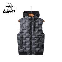 China Custom Oversize Knit Windproof Thick Utility Polyester Cotton Luxury Quilted Waistcoat Thermal Casual Vests for Men for sale