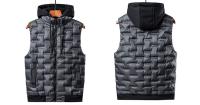 China Custom Oversize Knit Windproof Thick Utility Polyester Cotton Luxury Quilted Waistcoat Thermal Casual Vests for Men for sale