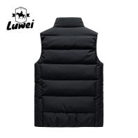 China High Quality Male Outdoor Warm Waistcoat Utility Quilted Polyester Sleeveless Zip Up Gillet Thick Cotton Vest for Men for sale