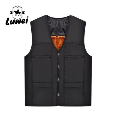 China Winter China Oem Chest Bag Cargo Street Wear Warm Utility V-neck Waistcoat Knit Fitness Top Fishing Vest for Men for sale