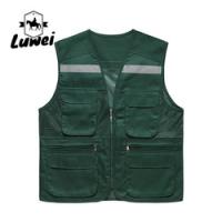 China High Quality Utility Mesh Vest Outerwear Men's Work-wear Sleeveless Multi Pocket Work Vest Men's Vest for sale