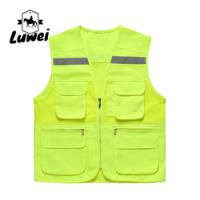 China High Quality Utility Mesh Vest Outerwear Men's Work-wear Sleeveless Multi Pocket Work Vest Men's Vest for sale