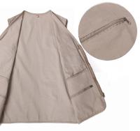 China 2022 Multi-pocket V-neck Cotton Plain Custom Utility Tank Top Vest Mens Clothing Men Cotton Vests Fishing Vests for sale