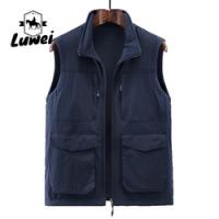 China Wholesale Custom High Quality Casual Loose Utility Clothes Sleeveless Waterproof Warmer Winter Vest For Men for sale