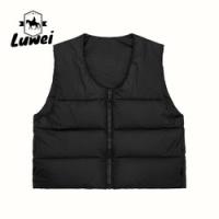 China Custom Logo Sleeveless Bubble Hooded Puffer Vest Utility Mens Gilet Men Winter Vest For Man for sale