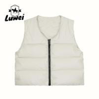 China Custom Logo Sleeveless Bubble Hooded Puffer Vest Utility Mens Gilet Men Winter Vest For Man for sale