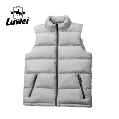 China Wholesale Custom Winter Stand Collar Sleeveless Utility Vest Men Waistcoat Down Cotton Vest Mens Gilet for sale