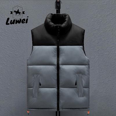 China Winter Windproof Casual Stand Collar Mens Formal Utility Waistcoat Men Puffer Gilet Mens Fleece Gilets for sale