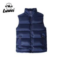 China Fashion Man Polyester Casual Lightweight Utility Plus Size Padding Sleeveless Puffer Vest Gilet For Men for sale
