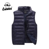 China 2022 Custom Lightweight Waistcoat Warm Bubble Utility Sleeveless Vest Mens Waistcoat Vest Gilet For Men for sale