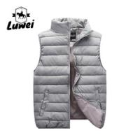 China 2022 Custom Lightweight Waistcoat Warm Bubble Utility Sleeveless Vest Mens Waistcoat Vest Gilet For Men for sale