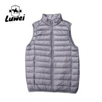 China Wholesale Customs Logo Fashion Winter Lightweight Utility Gilet Casual Waistcoat  Winter Down Vest For Men for sale