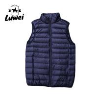 China Wholesale Customs Logo Fashion Winter Lightweight Utility Gilet Casual Waistcoat  Winter Down Vest For Men for sale