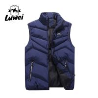 China 2020 Hot Sell Windproof Fashion Sleeveless Utility Stand Collar Quilted Puffer Down Vest Work Vest Mens Gilet for sale