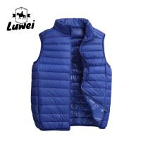China Fashion Utility Mens Bubble Vest Full Zipper Windbreaker Waistcoat for sale