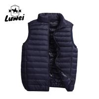China Fashion Utility Mens Bubble Vest Full Zipper Windbreaker Waistcoat for sale